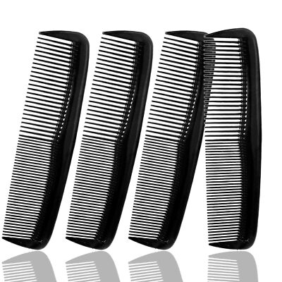 Soft N Style 4-Pack Combs - Unbreakable Mens Fine Tooth Hair Comb Set ...