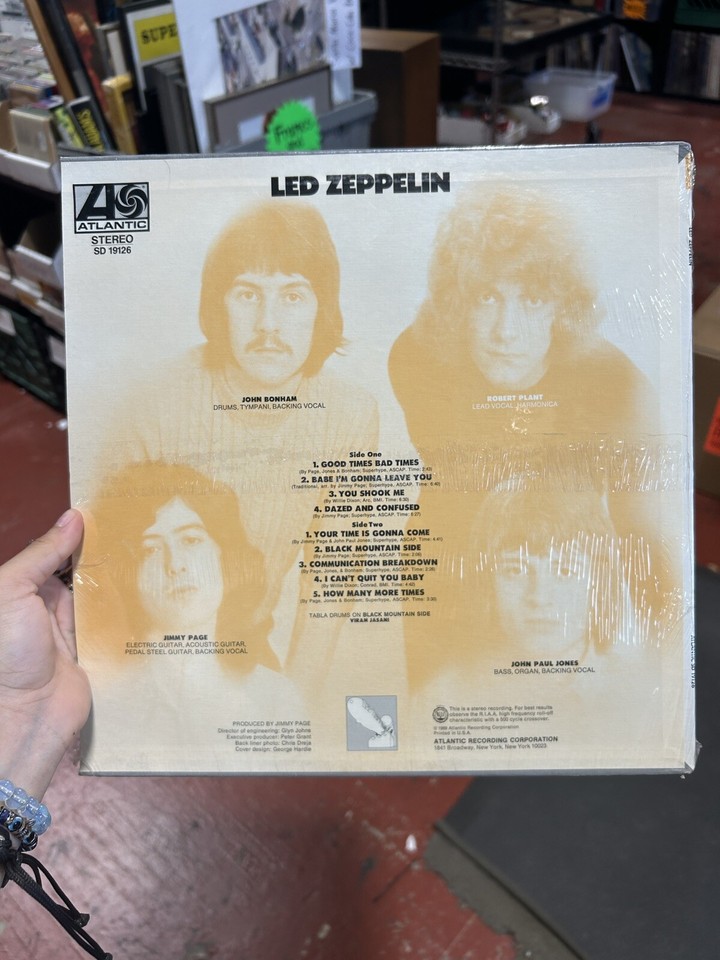 LED ZEPPELIN LP 1969 Self Titled debut Atlantic Records #SD-19126 SEALED 75678152511| eBay