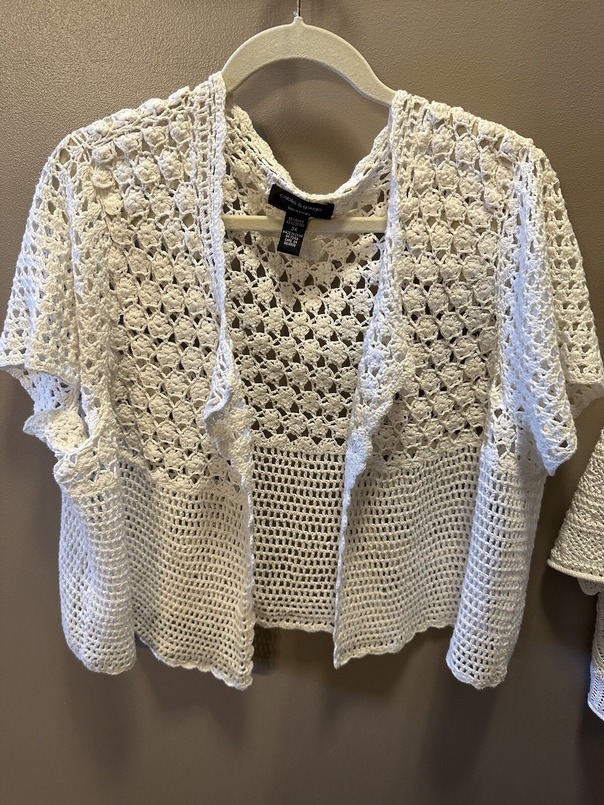 Various sizes Ivory/White Women's Summer shrugs/boleros--you choose! | eBay