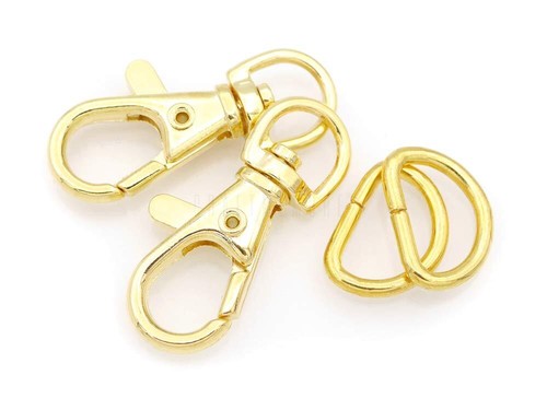 Swivel Trigger Snap Hooks Purse Landyard Clip Lobster Clasps with D ...
