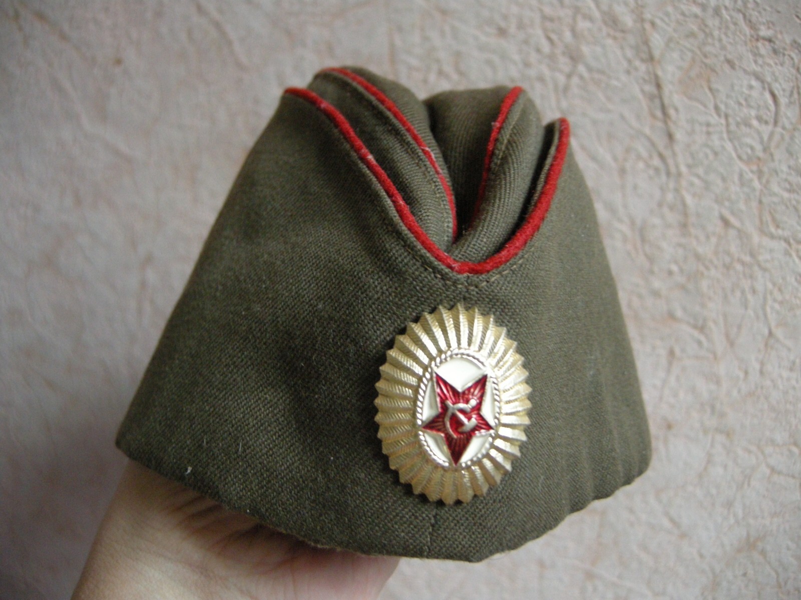 Vintage Original Soviet Military Cap PILOTKA Armed Fo… - Gem