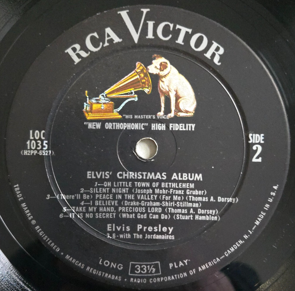 Elvis Presley Christmas Album ORIG 1957 LP RCA LOC-1035 w/Booklet VG+ ...