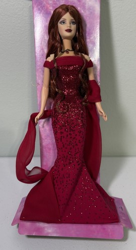 New Barbie - Birthstone Collection - July Ruby 2002 (B3415) - Red Hair ...