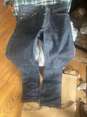 NEW APC Hipster Raw Denim Selvedge Jeans 26 a.p.c. paris bootcut low rise size | eBay