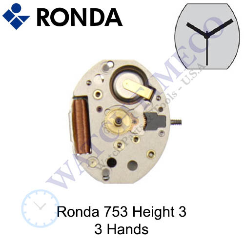 Genuine Ronda 753 Watch Movement Swiss Parts (Multiple Variations) | eBay