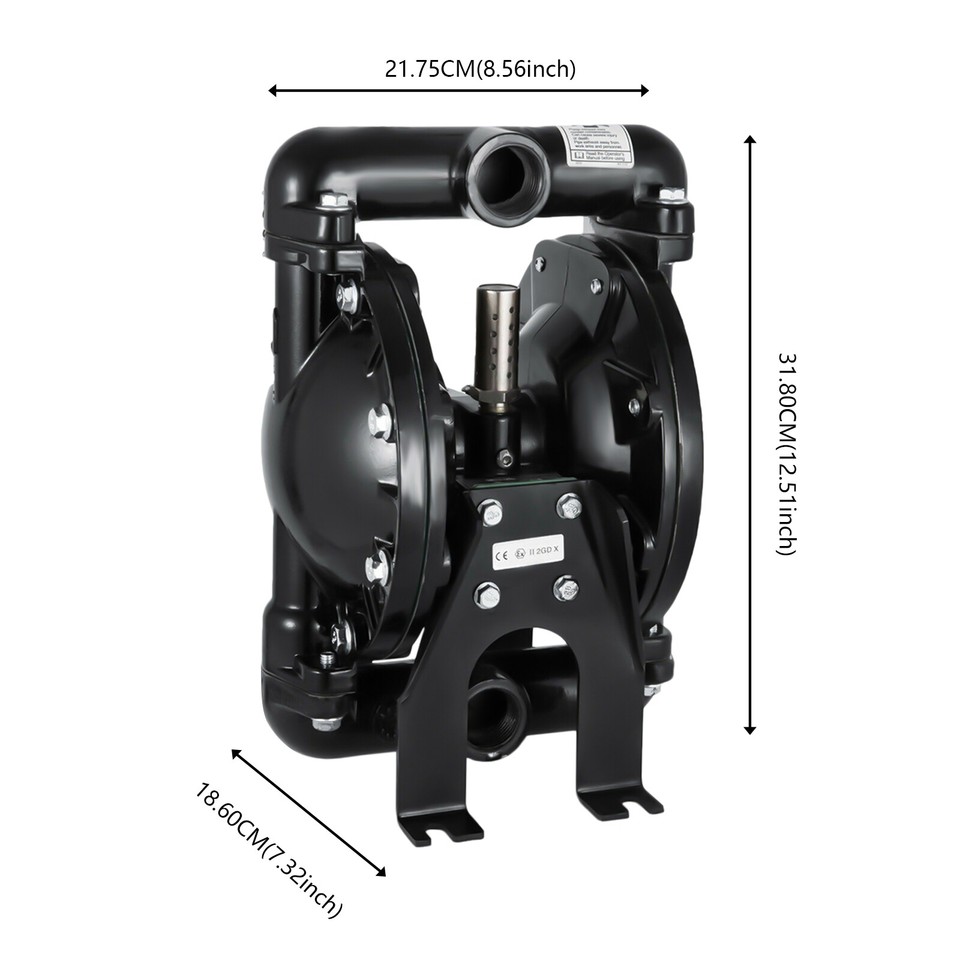 Air Operated Double Diaphragm Pump Heavy Duty Pneumatic Diaphragm ...
