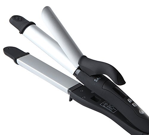 SALONIA 2WAY Straight Curl 32mm professional Celsius 220 curling irons ...