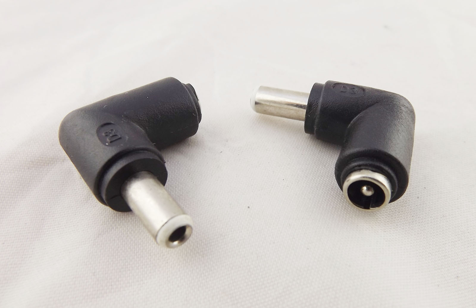 10x DC 5.5x 2.1mm Female To 5.5 x 2.5mm Male Right Angle Power Adapter ...