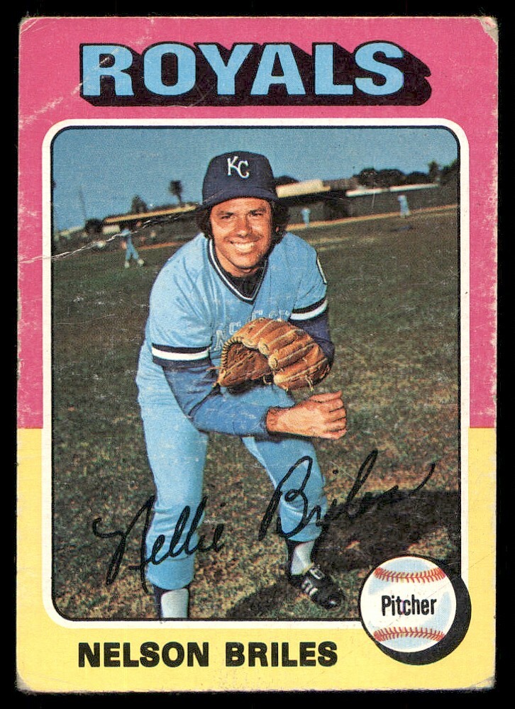 1975 Topps Mini Nelson Briles #495 Low Grade Kansas City Royals | eBay