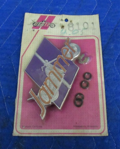 NOS JAMMER EMBLEM INSERT HARLEY CHOPPER SHOVELHEAD PANHEAD KNUCKLEHEAD ...