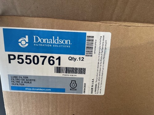 Donaldson Lube Filter Cartridge- P550761 Box of 12 . | eBay