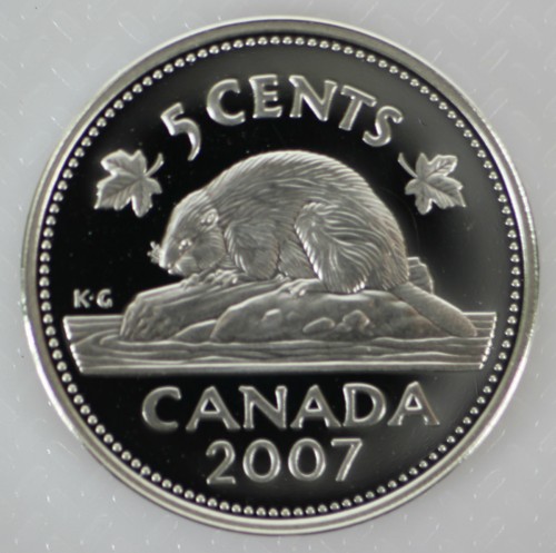 2007 CANADA 5 CENTS PROOF SILVER NICKEL HEAVY CAMEO COIN | eBay