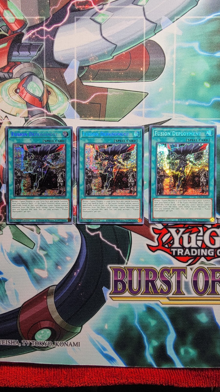 Yu-Gi-Oh! Fusion Deployment MP21-EN081 1st Edition Secret Playset (x3 ...