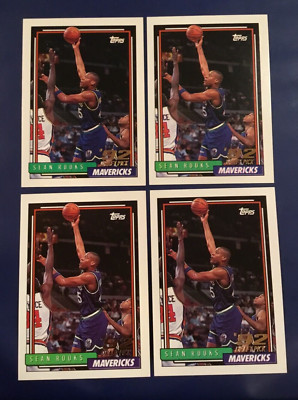 1992-1993 Topps # 292 SEAN ROOKS ROOKIE Lot 4 Dallas Mavericks NBA ...