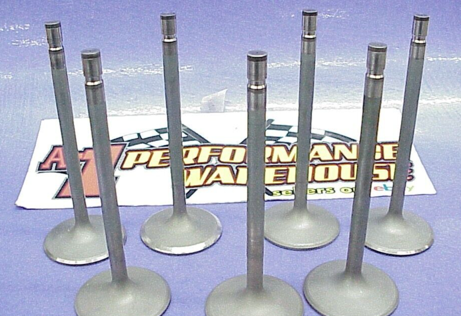7 Manley Titanium 11/32" Intake Valves 2.100" - 5.580" -Square Groove ...