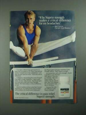 1987 Nuprin Pain Reliever Ad - Bart Conner | eBay