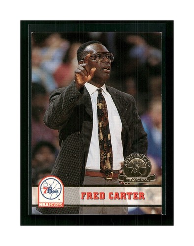 1993-94 Hoops Fifth Anniversary Gold 76ers Basketball Card #249 Fred ...