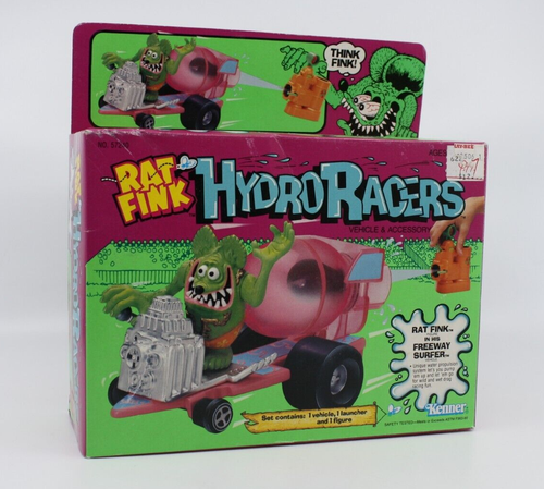 1990 Vintage Rat Fink Figure Hydro Racers Freeway Surfer Vehicle Kenner ...