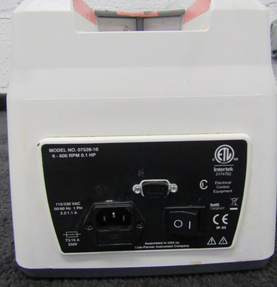 Cole Parmer 07528-10 MasterFlex L/S Peristaltic Pump | eBay