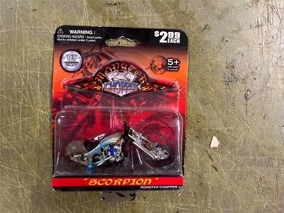 Monster Chopper 1/31 Scale Diecast Scorpion Motorcycle Toy NIB | eBay
