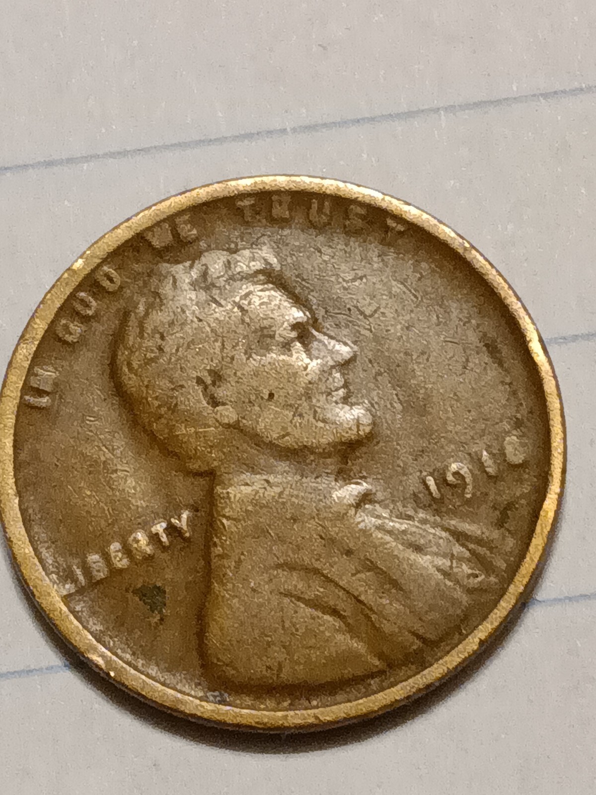 1918 Wheat Penny, No Mint Mark, L On Rim, ERROR. | eBay