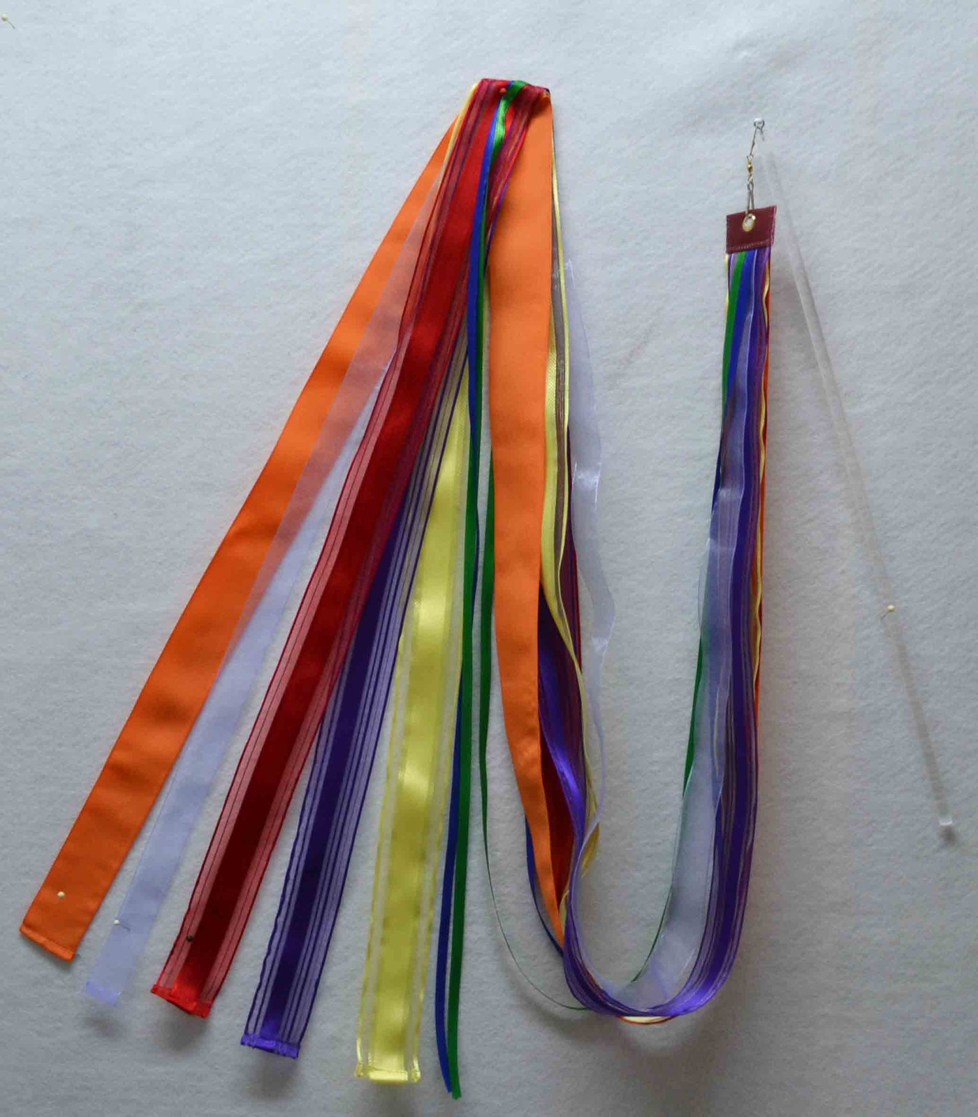 Rainbow Streamer w 18" Rod - Christian Worship Dance Ribbon flag | eBay