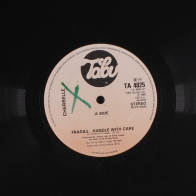 CHERRELLE: fragile...handle with care Tabu Records 12" Single 33 RPM UK ...