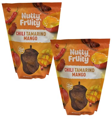 2 Packs Nutty & Fruity Chili Tamarind Mango Gourmet Dried Fruit 28 oz ...