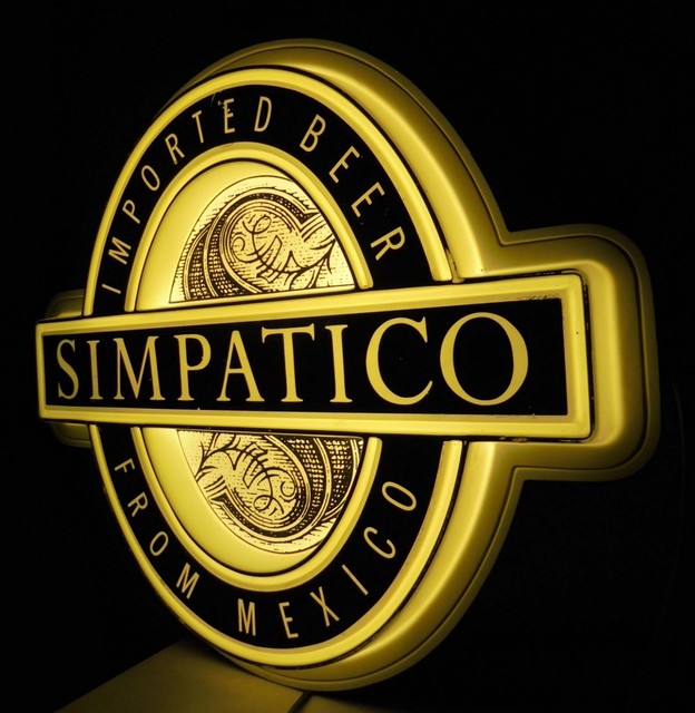 Vintage Simpatico Beer Lighted Sign Imported Beer From Mexico | eBay