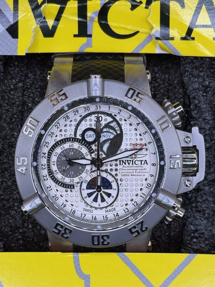 Invicta Subaqua Noma III Swiss Made Valjoux 7751 Automatic LE/500 ...