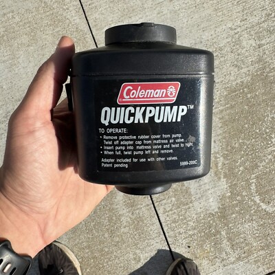 Coleman 4D Quick Pump Battery Powered Camping Mattress Air Pump ...