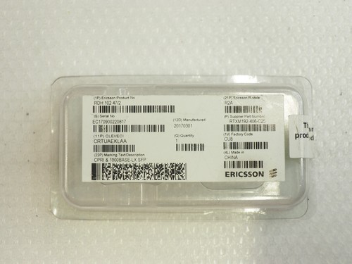 Lot De 3 Ericsson Rdh 102 47/2 CRTUAEKLAA Cpri 1000Base-LX SFP ...