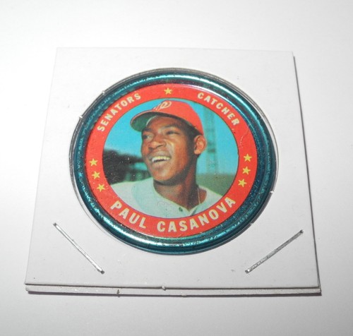 1971 Topps Baseball Coin Pin #146 Paul Casanova Washington Senators ...