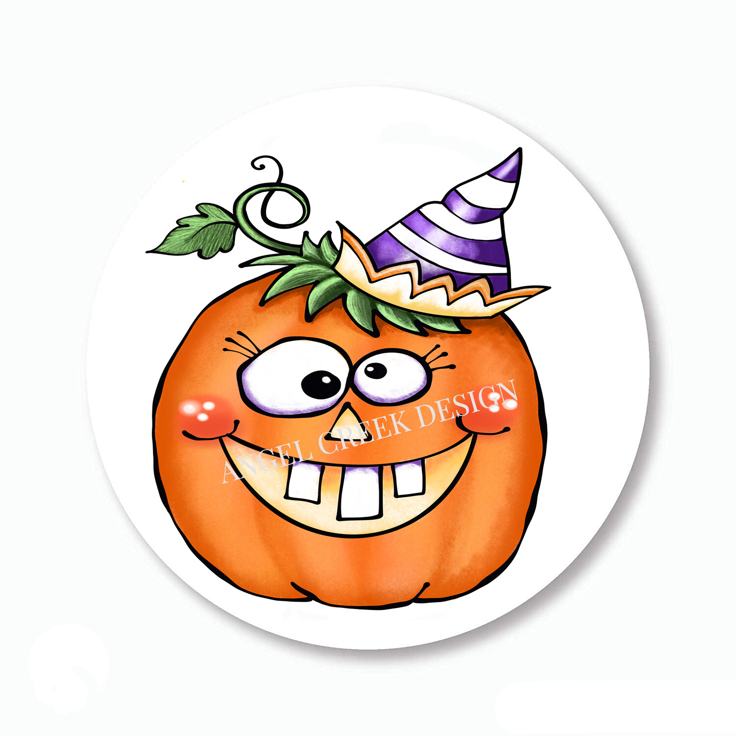 Halloween Smiling Pumpkin Party Hat Stickers Halloween Favors Envelope ...