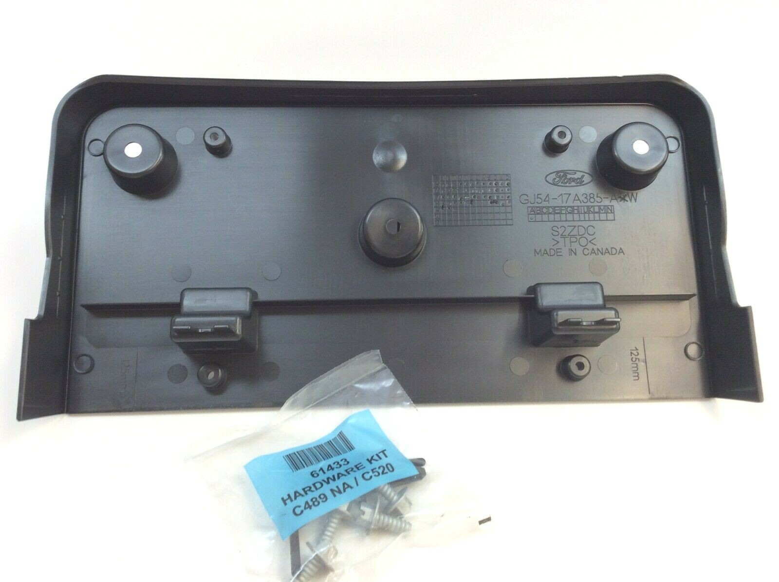 2017 2018 Ford Escape Front Bumper License Plate Mounting Bracket ...