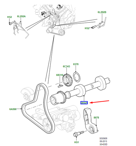 LAND ROVER RANGE ROVER VELAR L560 Fuel Pump Drive Shaft LR067417 NEW ...