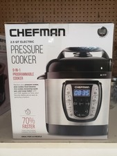 Chefman 2.5 Qt. Electric Pressure Cooker Programmable Multicooker ...