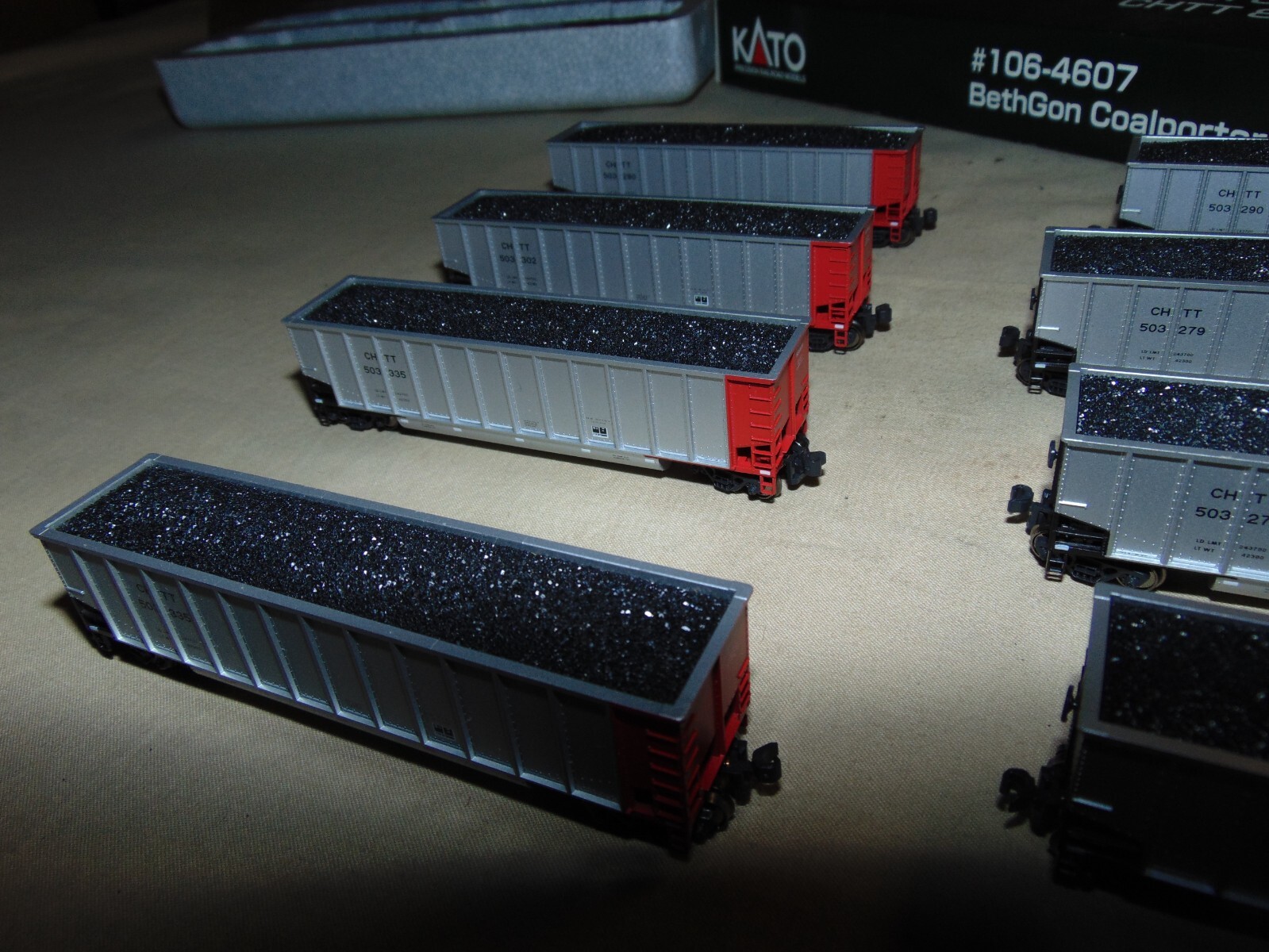 KATO N 106-4607 8 CAR CHTT RAILWAY BETHGON HOPPER SET + BOX | eBay