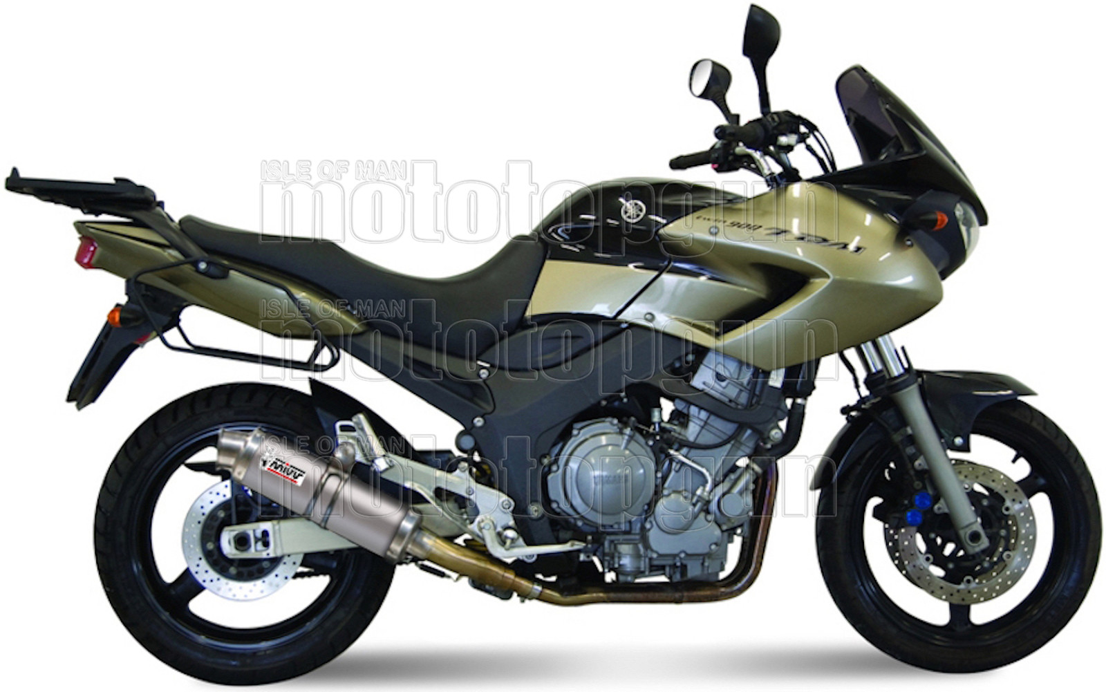 MIVV 2 EXHAUST OVAL TITANIUM YAMAHA TDM 900 2006 06 2007 07 2008 08 ...