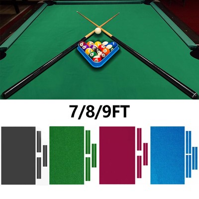 Worsted Billiard Pool Table Cloth Fit For 7/8/9ft Table Speed w/Pre-Cut ...