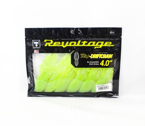 Jackall Soft Lure RV-Drift Craw 4 Inch Chartreuse Back Pearl Belly ...