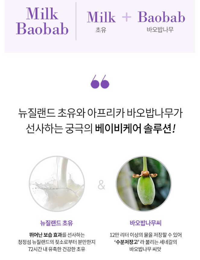 Milk Baobab Baby Powder Travel Kit 70ml x 4PC Shampoo Treatment Body ...