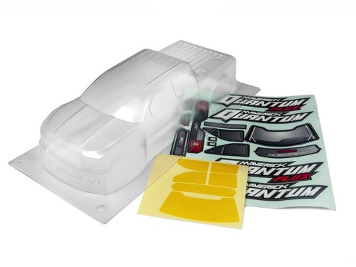 Maverick 1/10 Quantum MT Clear Unpainted Body Shell w/ Decals... | eBay ...