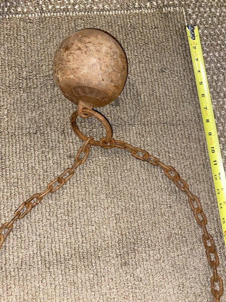 Yuma Ft. Leavenworth Ball & Chain Cuffs KANSAS Prison Iron Shackles ...