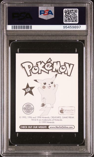 SPARKLY PSA 8 PRISM PIKACHU 1999 MERLIN STICKER S30 GRADED NM-MINT ...