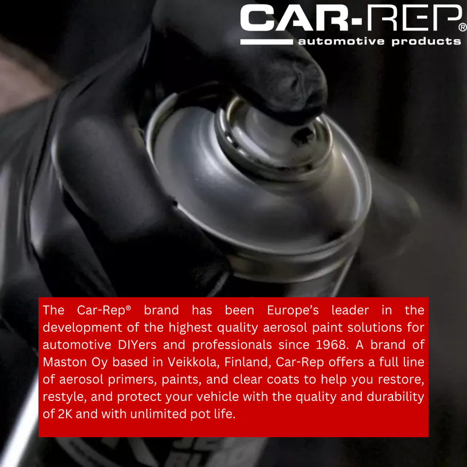 Car-Rep Wrinkle Black Spray Paint 400mL High-Gloss Textured Finish For ...