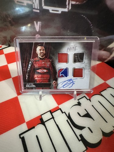 2018 Panini Prime Racing Austin Dillon 16/50 Race Used Autograph | eBay
