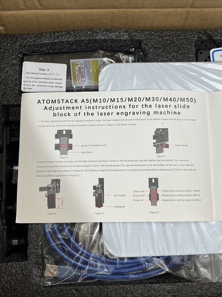 ATOMSTACK A5 M40 Laser Engraver DIY Engraving Cutting Machine New! | eBay