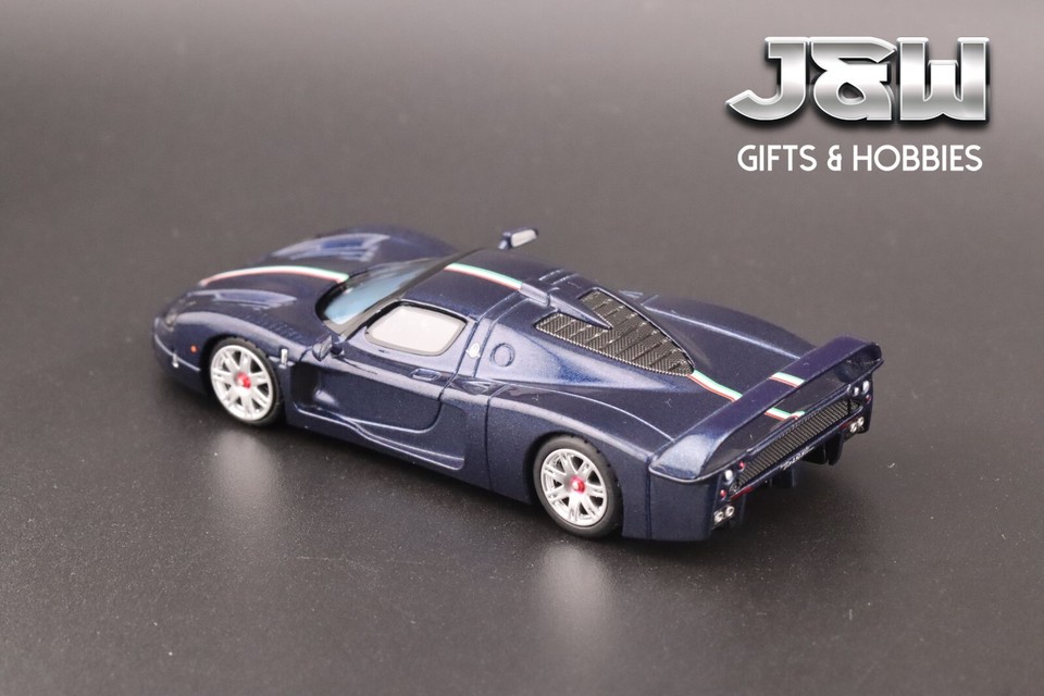 BBR Models Maserati MC12 Stradale Blue Metallic with Stripe 1/64 | eBay