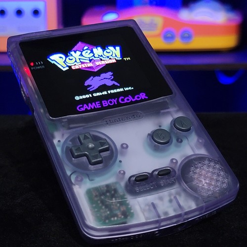 Atomic Purple Gameboy Color Console OLED Touch Screen GBC Game Boy | eBay
